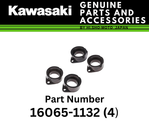 KAWASAKI Genuine OEM Part 16065-1132 (4) Carburetor Intake Boot Set | eBay
