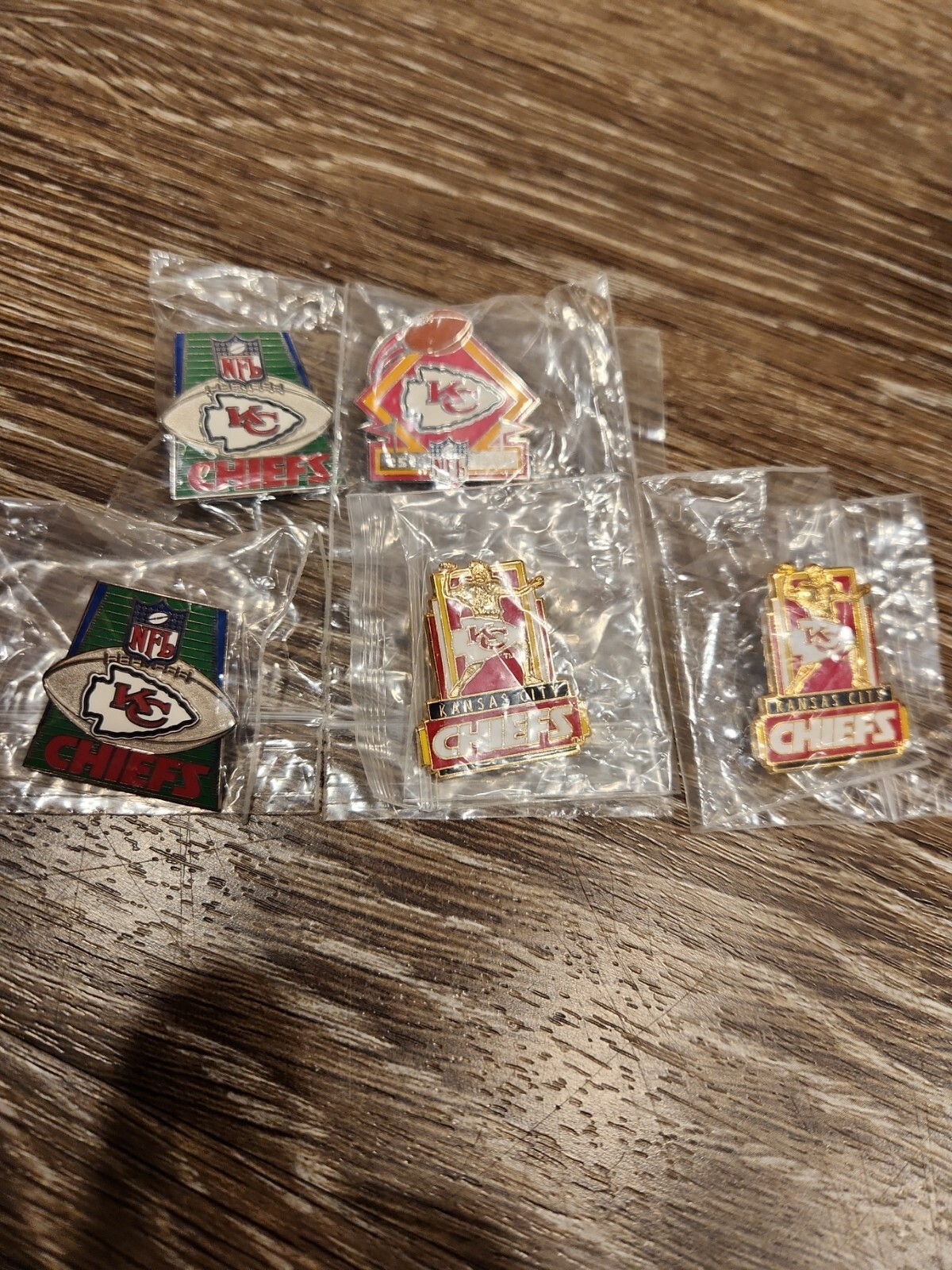 KANSAS CITY CHIEFS Vintage NFL Peter David Lapel Pins Lot of 5 | eBay