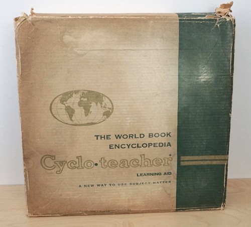 Vtg Cyclo Teacher World Book Encyclopedia Learning Aid Homeschool Study ...