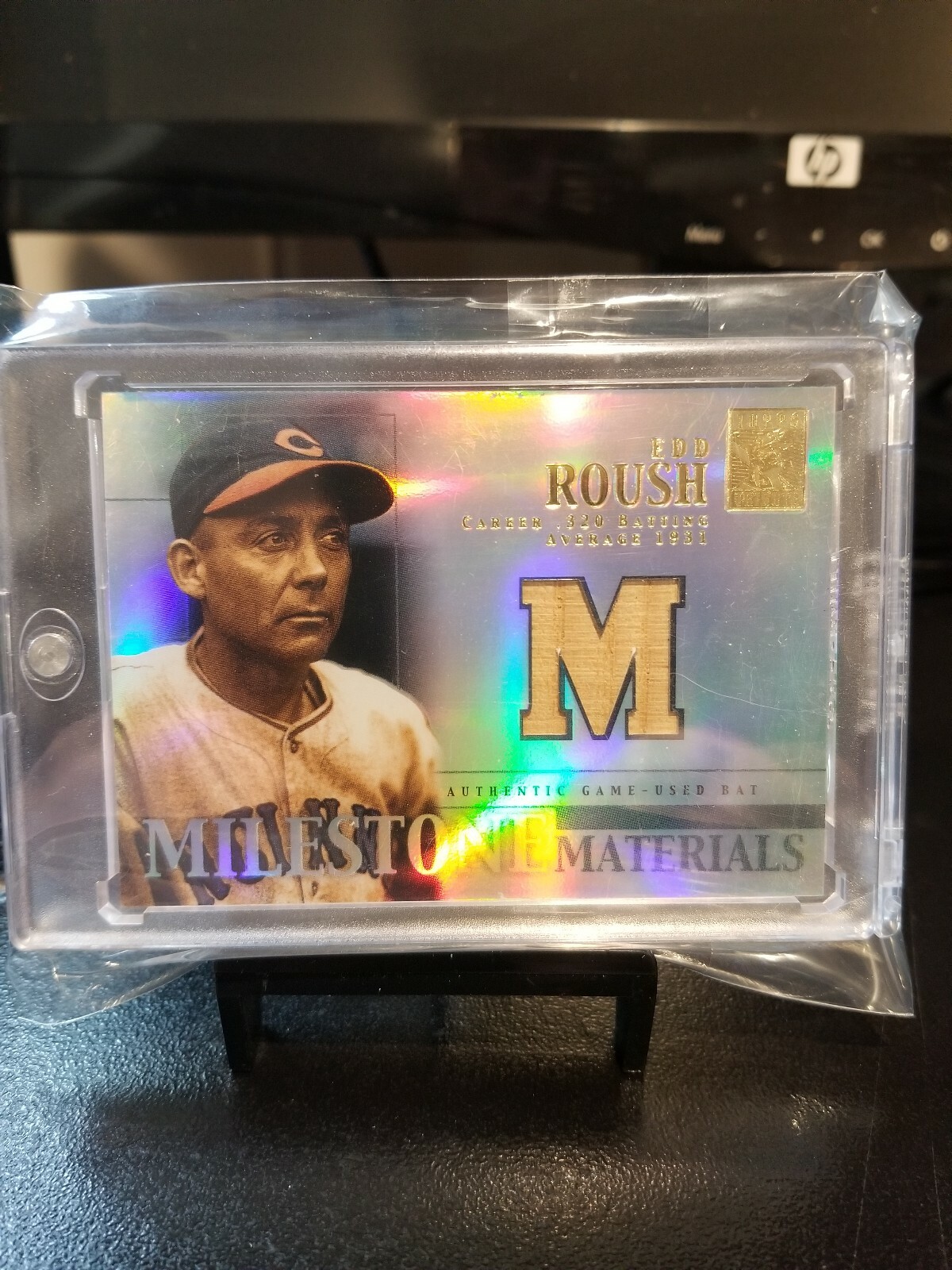 2002 EDD ROUSH TOPPS MILESTONE MATERIAL GAME USED BAT. Excellent | eBay