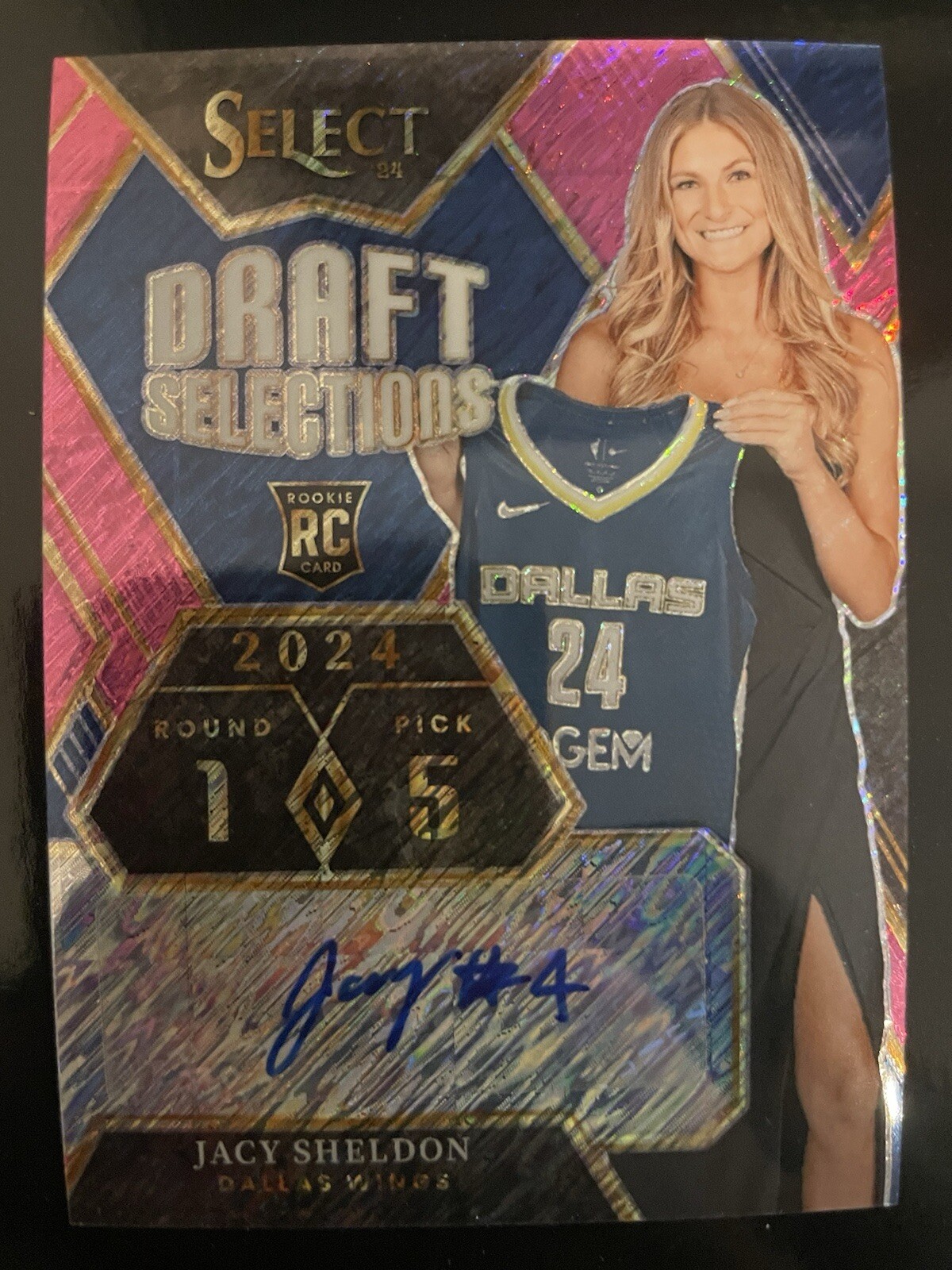 🔥2024 Panini Select WNBA Draft Selections Jacy Sheldon Round 1 Auto 5/5 ...