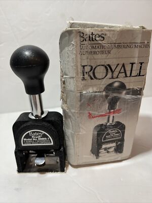Stamps & Daters - Vintage Bates Numbering Machine