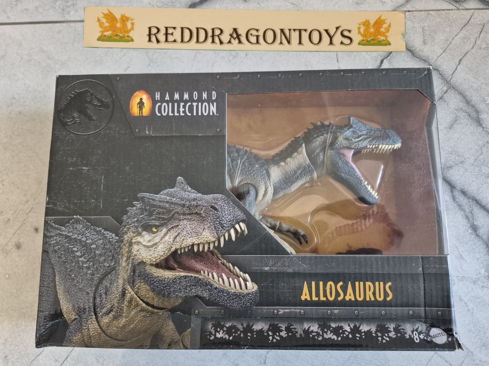 JURASSIC WORLD PARK HAMMOND COLLECTION ALLOSAURUS DINOSAUR FIGURE NEW ...
