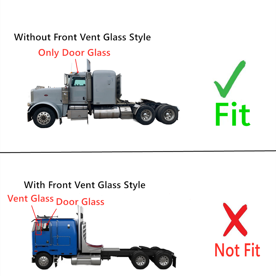 Fit 05-20 Peterbilt 378 379 384 385 386 388 389 Front Door Window Glass ...