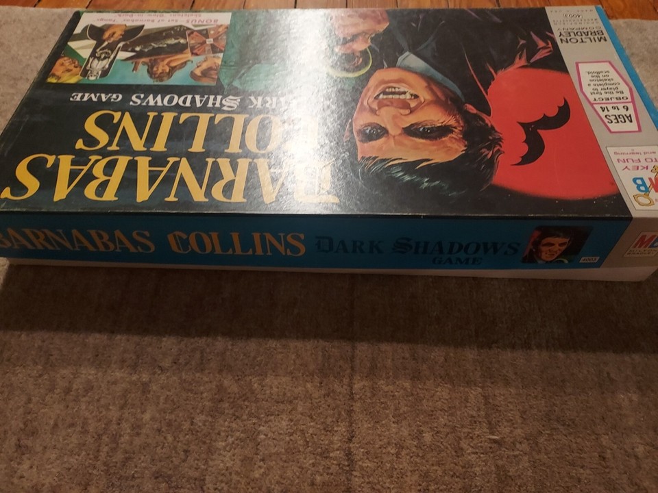 Vintage Milton Bradley BARNABAS COLLINS DARK SHADOWS GAME 1969 COMPLETE Fangs | eBay