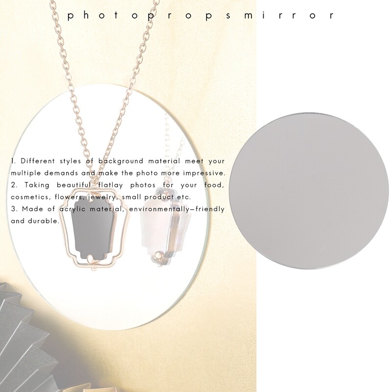 1X(6PCS Photo Props Acrylic Mirror Reflection Board Geometric Shape ...