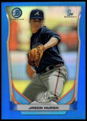 2014 Bowman Chrome Prospects Blue Refractors #BCP1 Jason Hursh/250 - NM ...