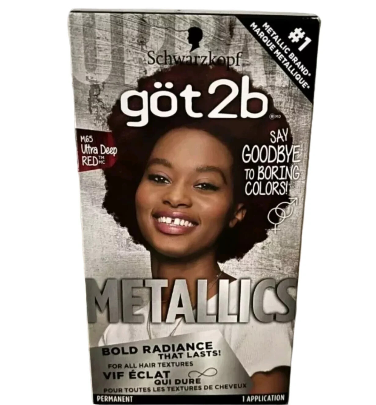 Schwarzkopf Got2B Metallics Permanent Hair Color - Deep Red - 1 Fl Oz 52336923126 | eBay