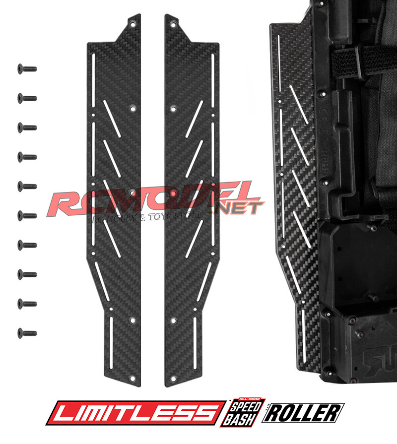 Carbon Fiber Middle Side Skirt Plate ARA320509 For ARRMA 1/7 LIMITLESS ...
