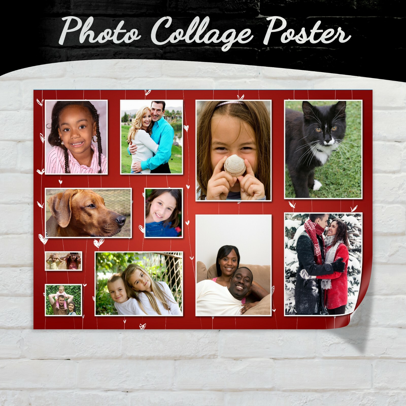 Custom Photo Collage Poster Personalised Picture Print A1 A2 A3 A4 Can custom-photo-collage-poster-personalised-picture-print-a1-a2-a3-a4-can