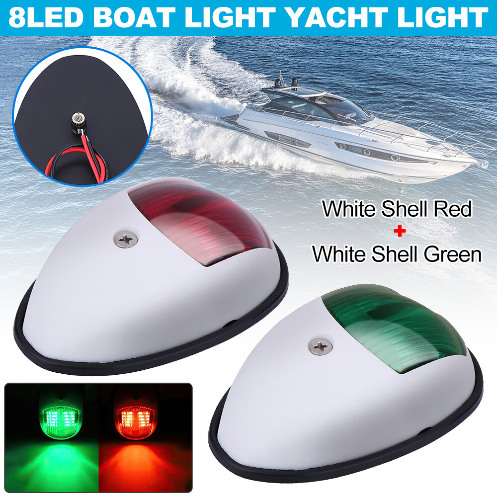 2x LED Navigation Lights Nav Lamp Side Mount Port Starboard Marine ...