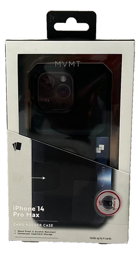 MVMT iPhone 14 Pro Max Case & Magnetic Card Case Blk (Black Color) SEALED Unused | eBay