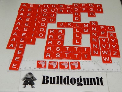 2008 Word Storm Board Game Replacement All 100 Letter & Wild Tiles Only ...