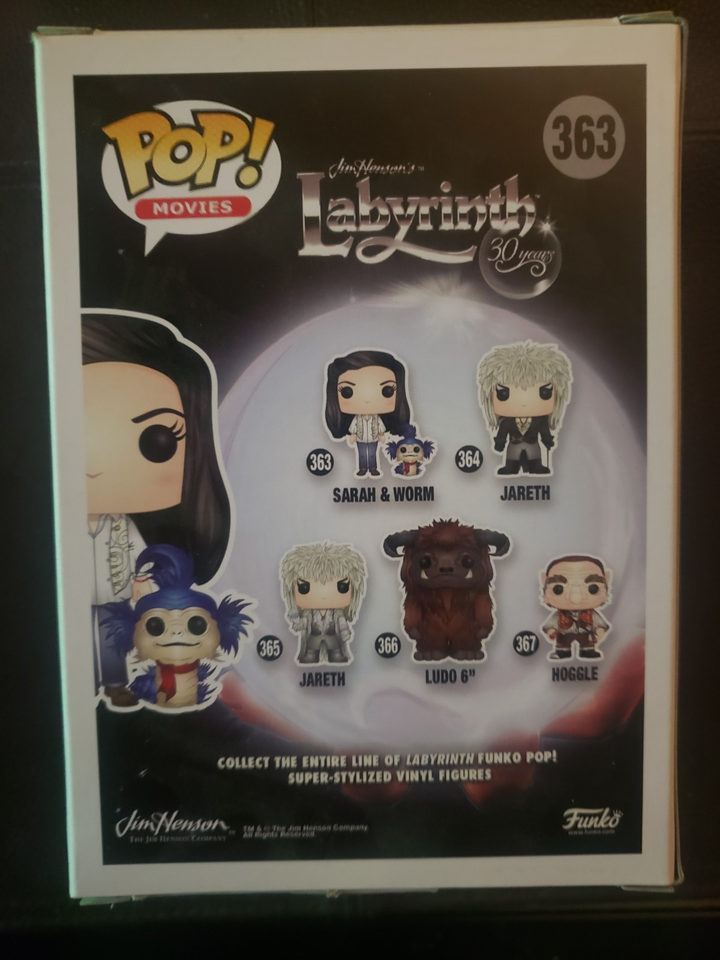 FUNKO POP LABYRINTH SARAH & Worm Jim Henson’s Labyrinth 30th ...