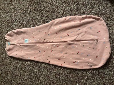 Ergo pouch 00 baby sleep sac 3-6 month organic cotton pink flowers | eBay