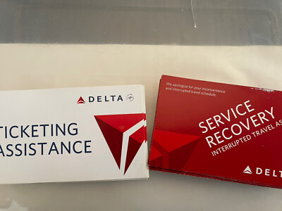 Delta Airlines Ticketing Assistance and Service Recovery cards 8 each ...