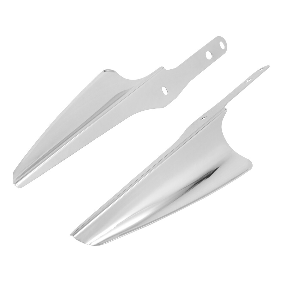 Chrome Front Fork Mount Wind Deflectors For Harley Road King Electra ...