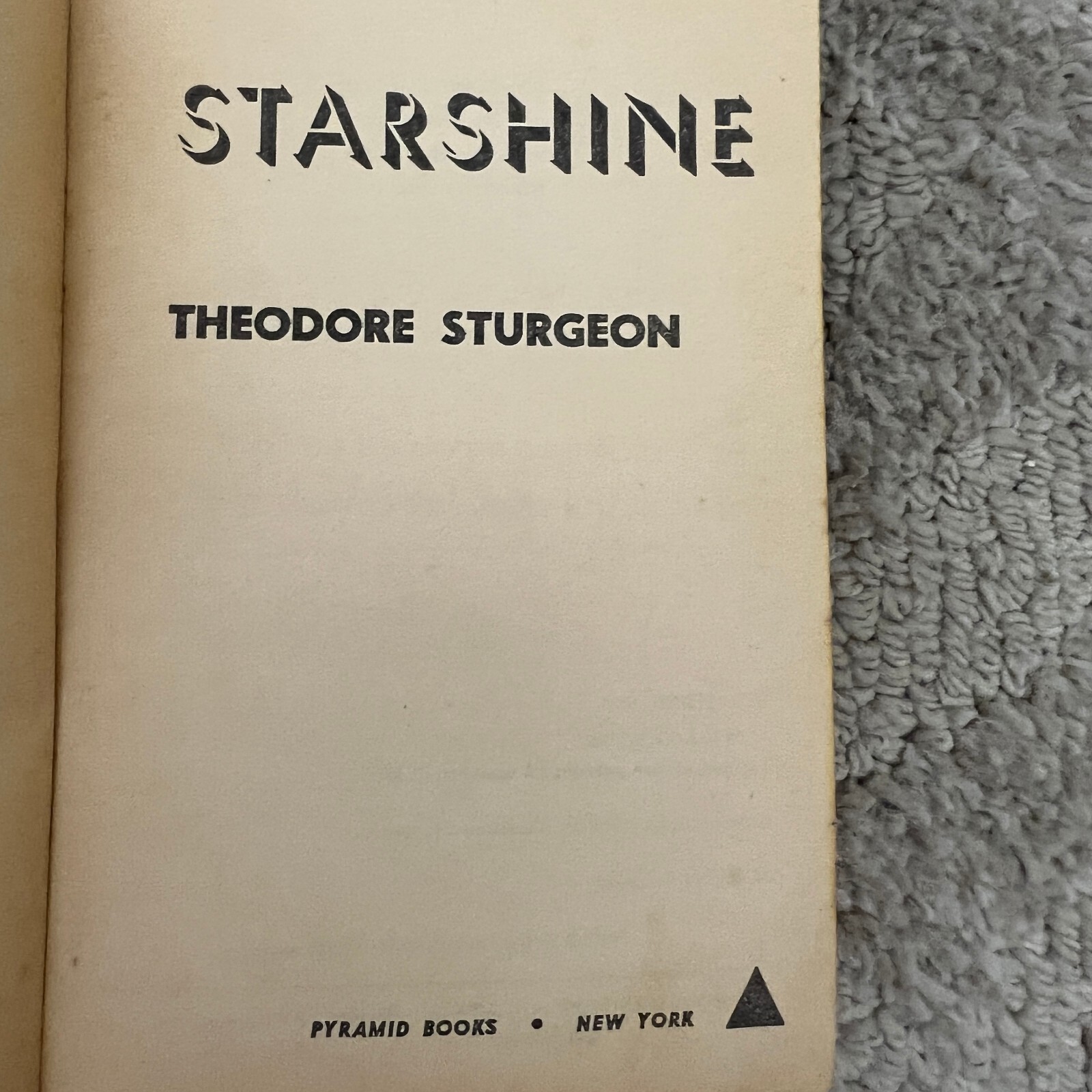 Starshine Science Fiction Paperback Book by Theodore Sturgeon Pyramid ...