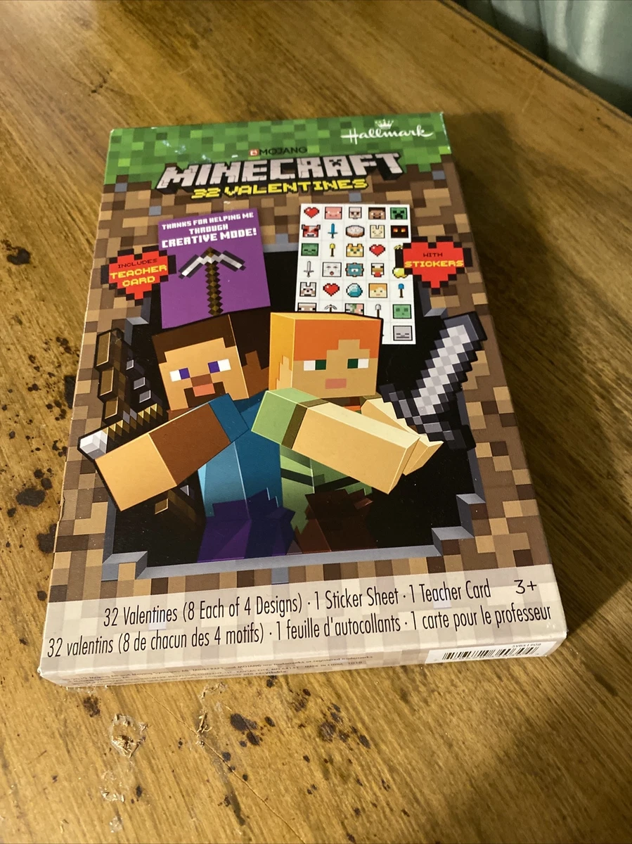 Minecraft Valentines Day Cards