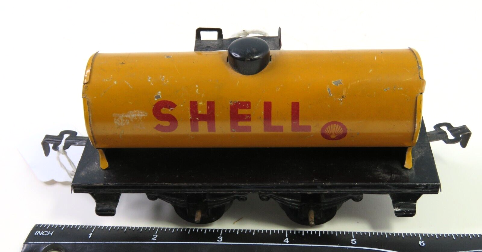 O BUB YELLOW SHELL TANK CAR # 2471 DB US ZONE MADE IN WESTERN GERMANY L ...