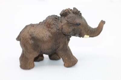 Schleich Woolly Mammoth Baby Retired Model Prehistoric Animal Toy 2004 ...