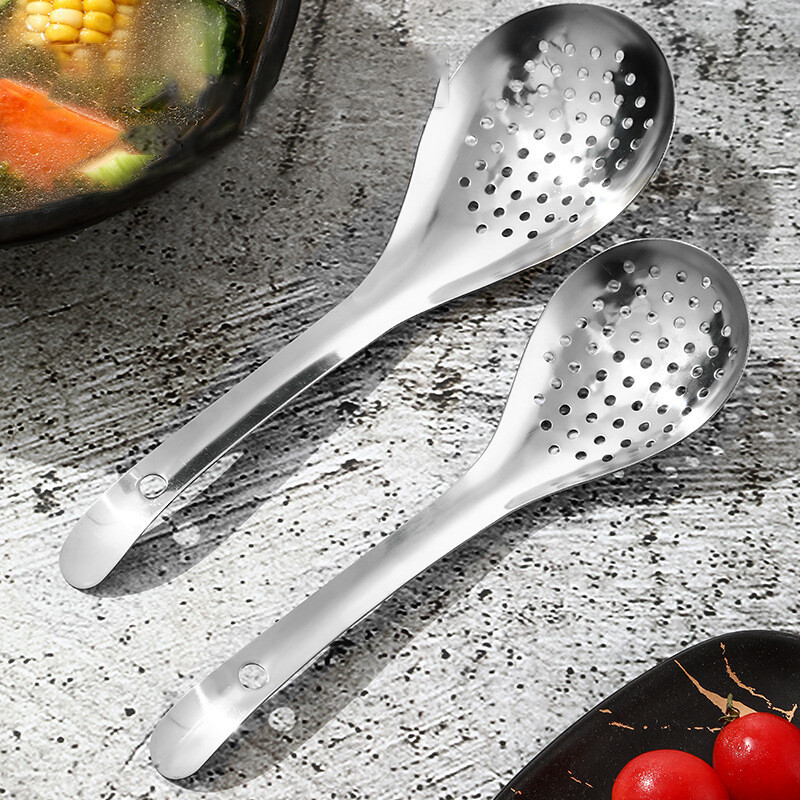 Stainless Steel Strainer Spoon Kitchen Colander Spoon Spoon Filter ...