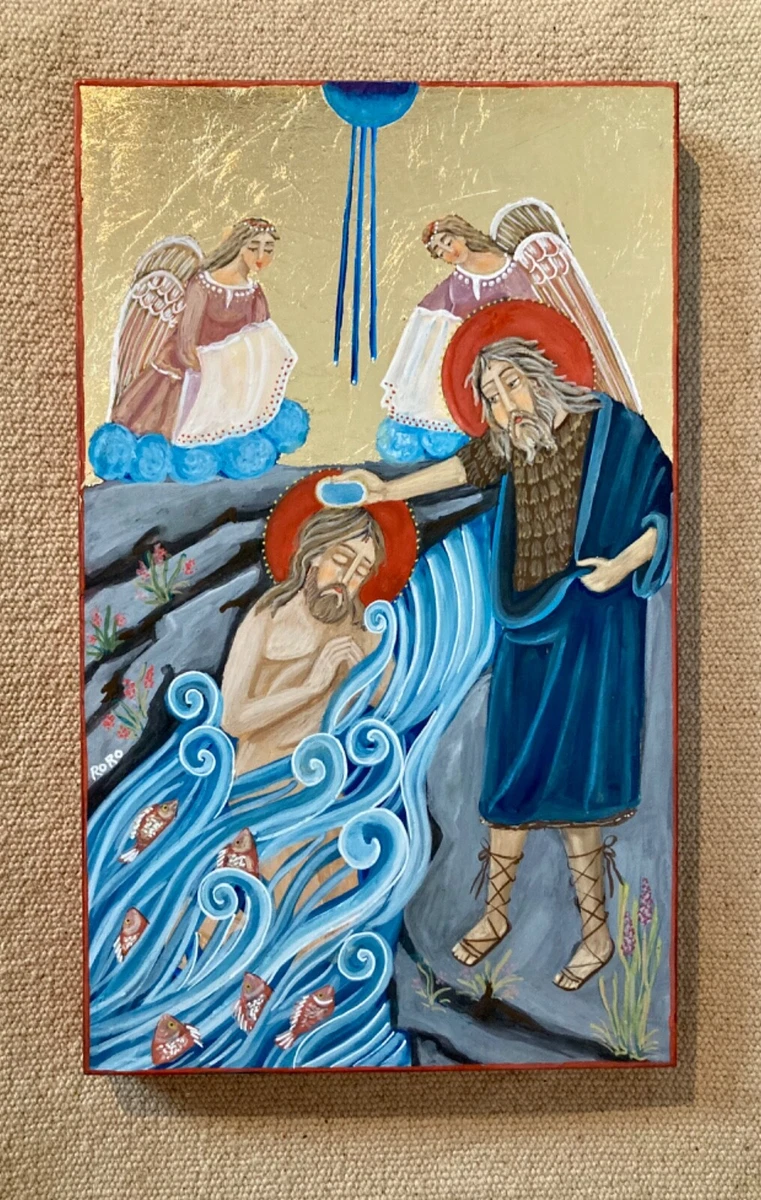 Baptism Coptic Icon