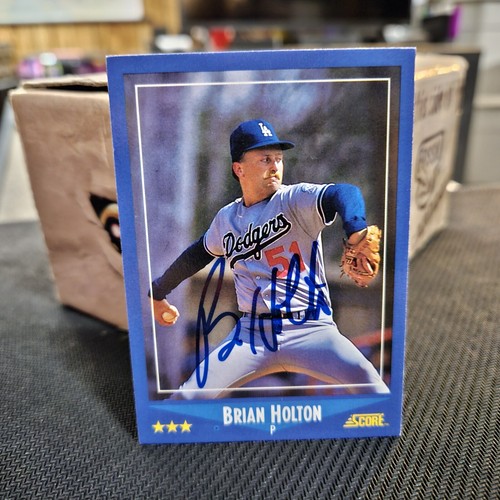 Autographed Signed Brian Holton 1988 Score Baseball Card #208 | eBay