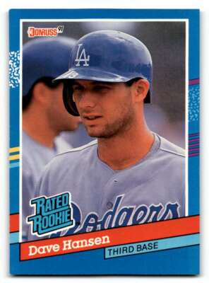 1991 Donruss #45 Dave Hansen Los Angeles Dodgers Baseball Cards EX/N ID ...