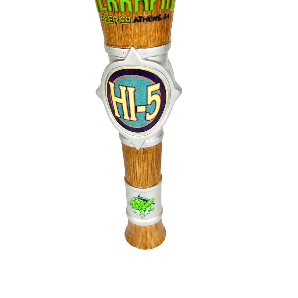 Terrapin "Hi-5 IPA" 11" Tall Draft Beer Tap Handle Bar Mancave Turtle ...