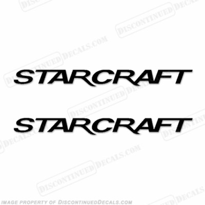 Fits Starcraft Boat Logo Decals (Set of 2) - Style 2 - Any Color! 20 ...