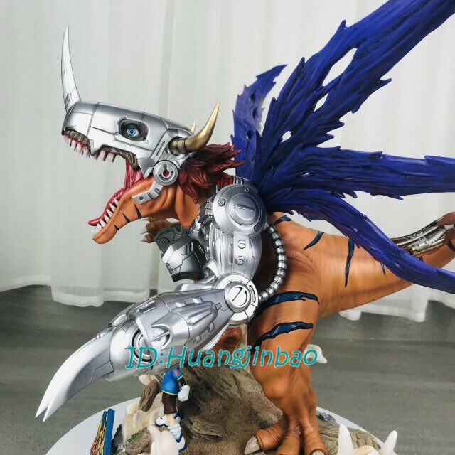 Digimon Adventure YAGAMI TAICHI Metal Greymon Resin Statue Led Light In ...