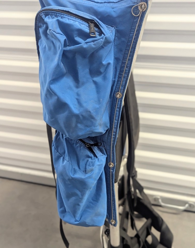 Vtg 70s KELTY X-Large External Frame Backpack Blue Hiking Mountain Pack ...