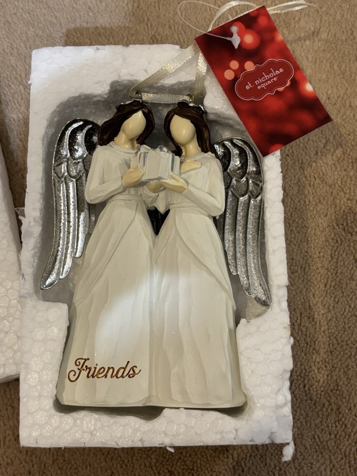 NEW, ST NICHOLAS SQUARE "FRIENDS" ANGEL CHRISTMAS ORNAMENT, 5" | eBay