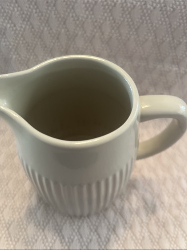 Typhoon Vintage Kitchen White Ribbed Ceramic Pitcher with Handle | eBay