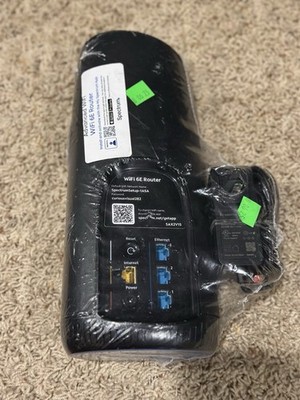 Spectrum WiFi 6E Router SAX2V1S w/ Charger New In Plastic Wrap | eBay
