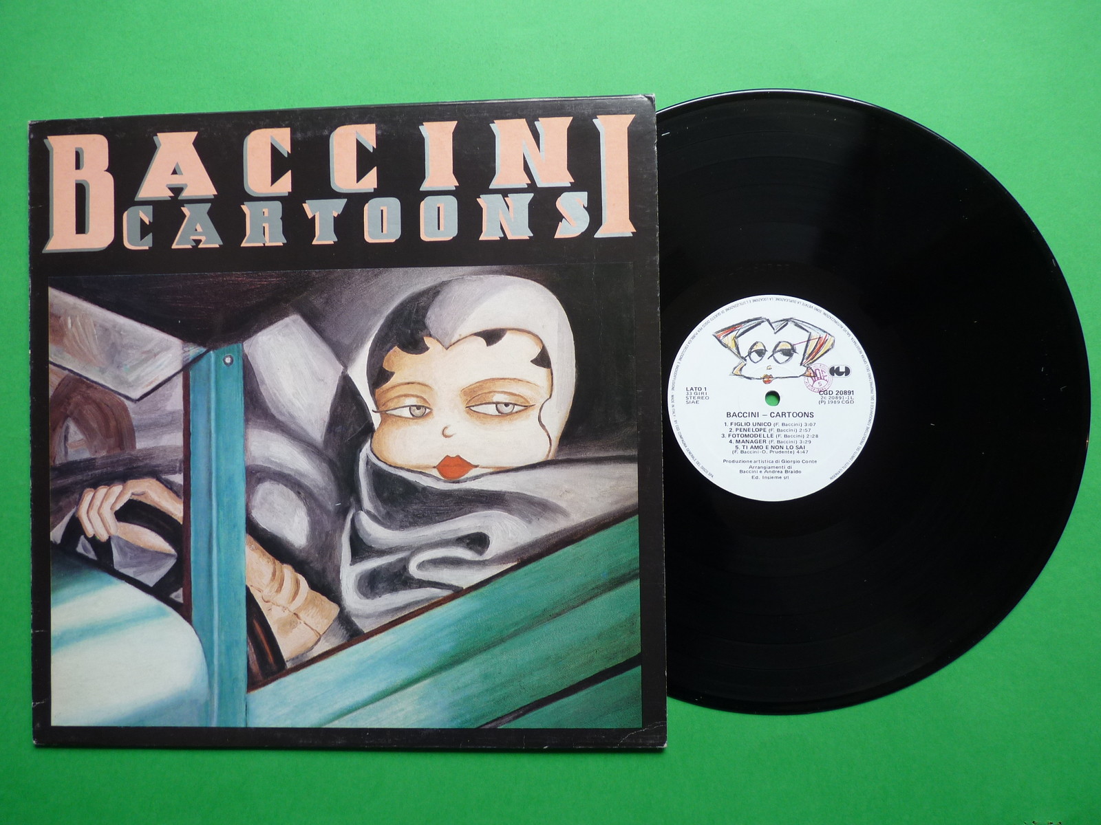 Lp Baccini Cartoons CGD 20891 General Company of the Record Made in ...