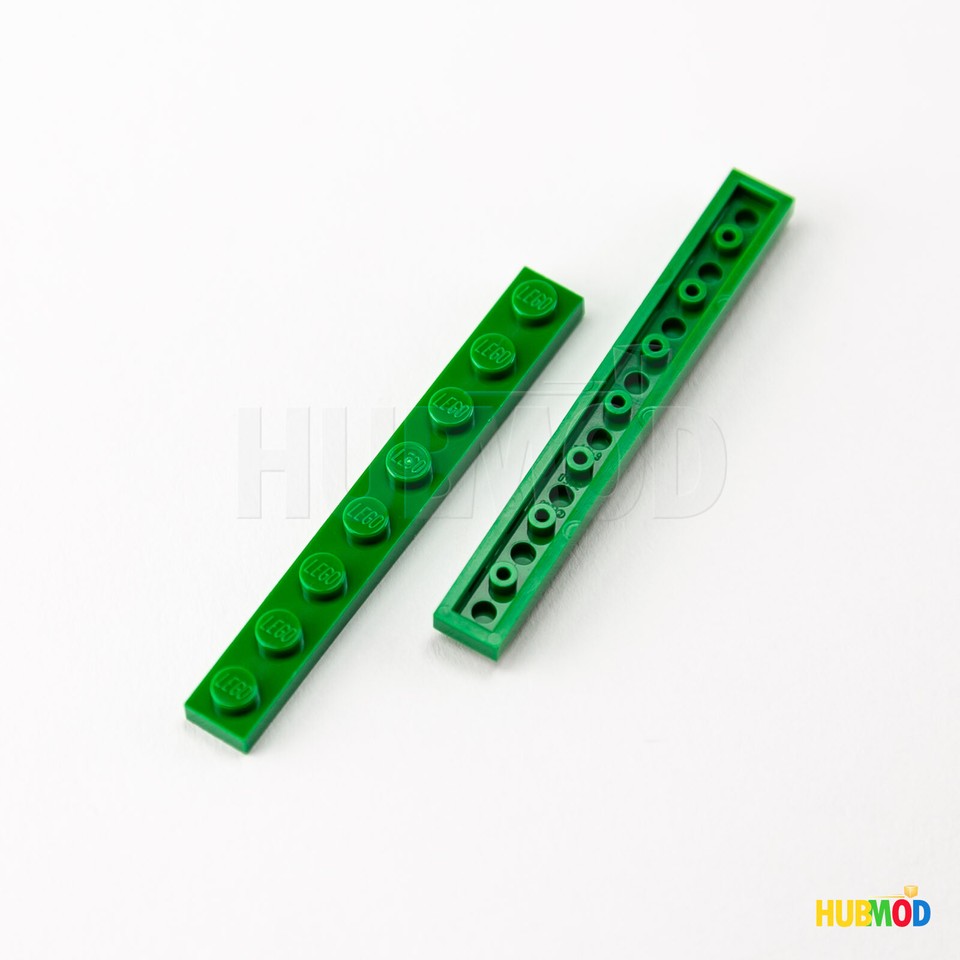 Lot of 10 Genuine LEGO Green Plate 1x8 3460 Building Bricks Blocks ...