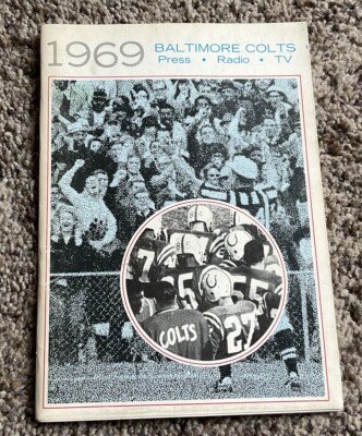1969 Baltimore Colts Media Press Guide NFL Football Johnny Unitas | eBay