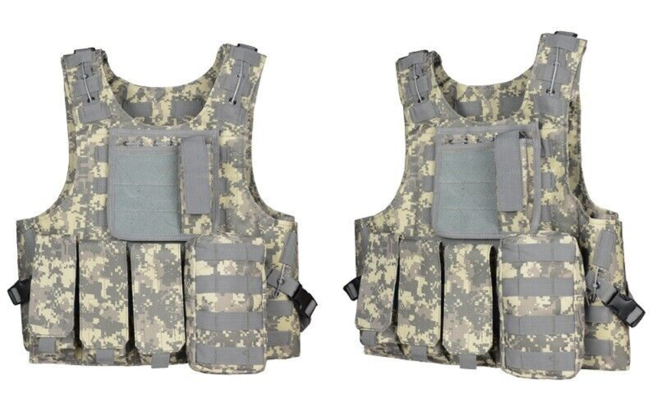 Tactical Military Molle Vest Outdoor Army Hunting Wild Protective Vest ...