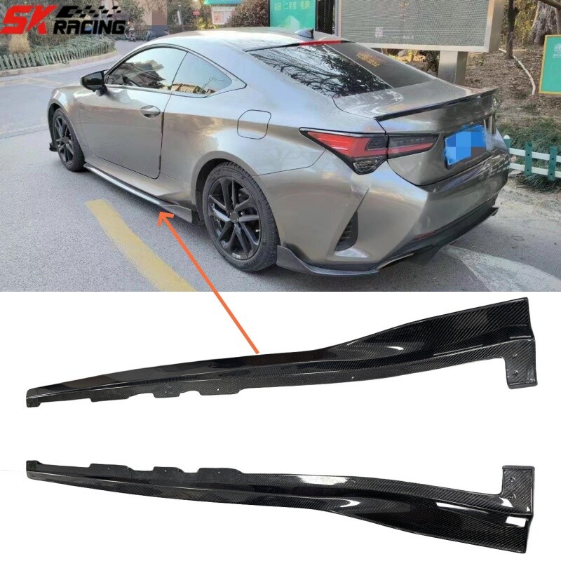 Carbon Fiber BodyKit Front Lip Side Skirts for Lexus RC300 350 F-Sport ...