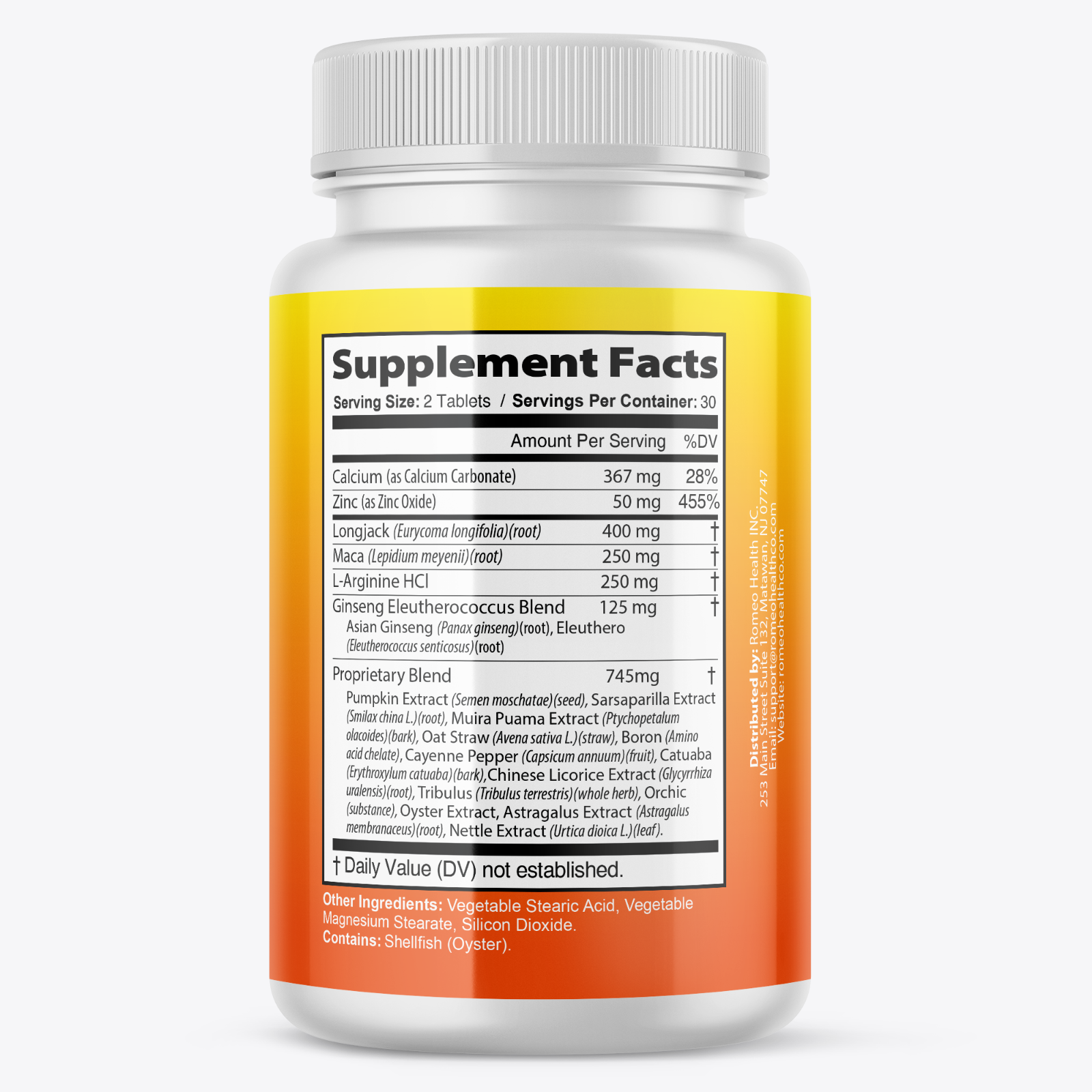 (2 Bottles) Pro Vigor - Male Performance Dietary Supplement 60 Tablets ...