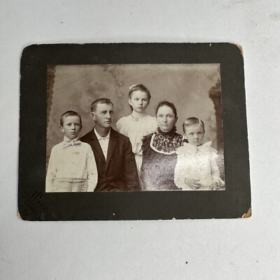 Antique Cabinet Card Photo Victorian Family Sherman Texas TX With Last ...