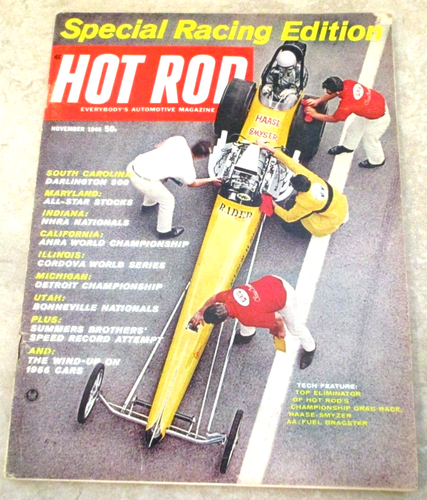 Hot Rod Book Magazine November 1965 Special Racing Edition Munsters ...