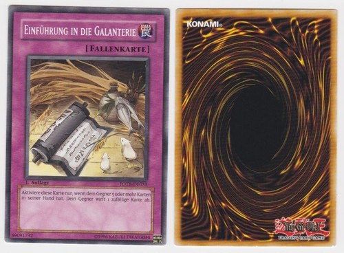 Konami Yu-Gi-Oh Einführung in die Galanterie FOTB-DE053 1.Auflage ...
