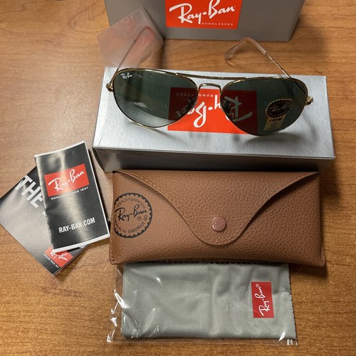 Ray Ban Aviator Sunglasses Classic Authentic RB3025 L0205 58mm Green ...