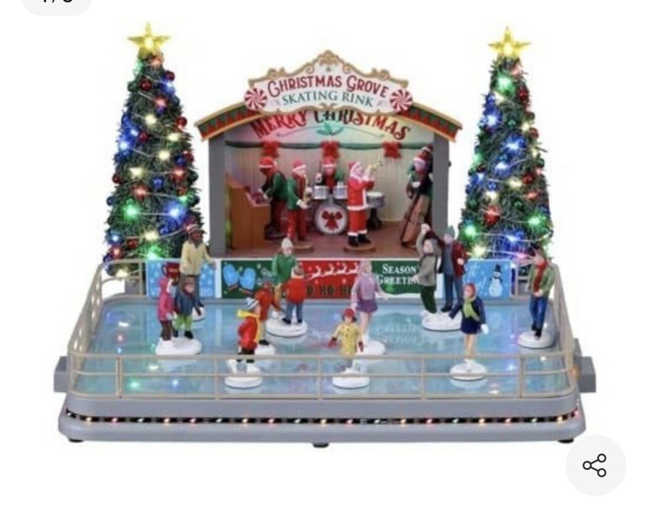 Lemax Village Collection Lemax Christmas Grove Skating Rink for sale ...