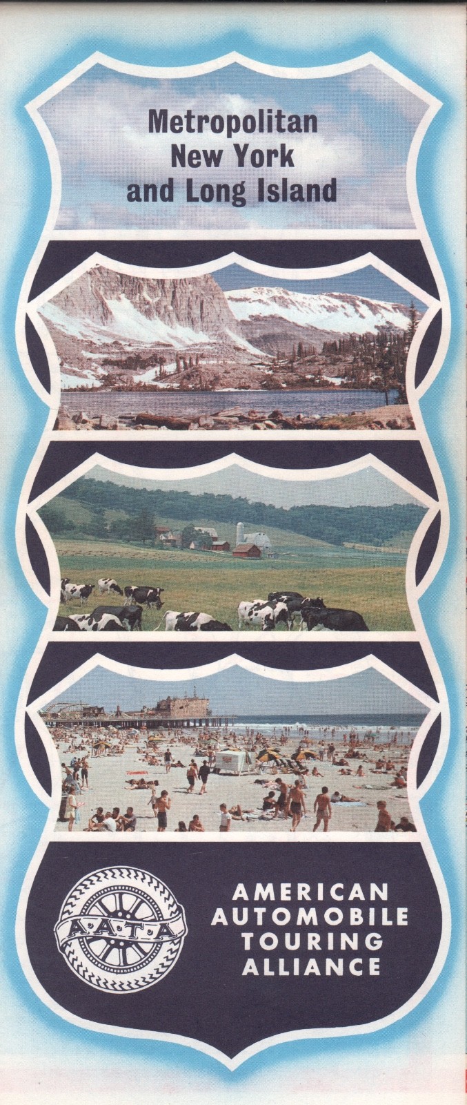 1965 AATA Road Map: Metropolitan New York and Long Island NOS | eBay