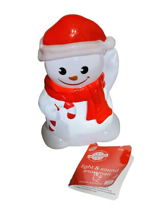 Christmas House Light/Sound Snowman.Light/Sound Motion Activated. 6 ...