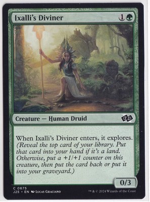 2024 Magic The Gathering Foundations Jumpstart #675 Ixalli's Diviner C ...